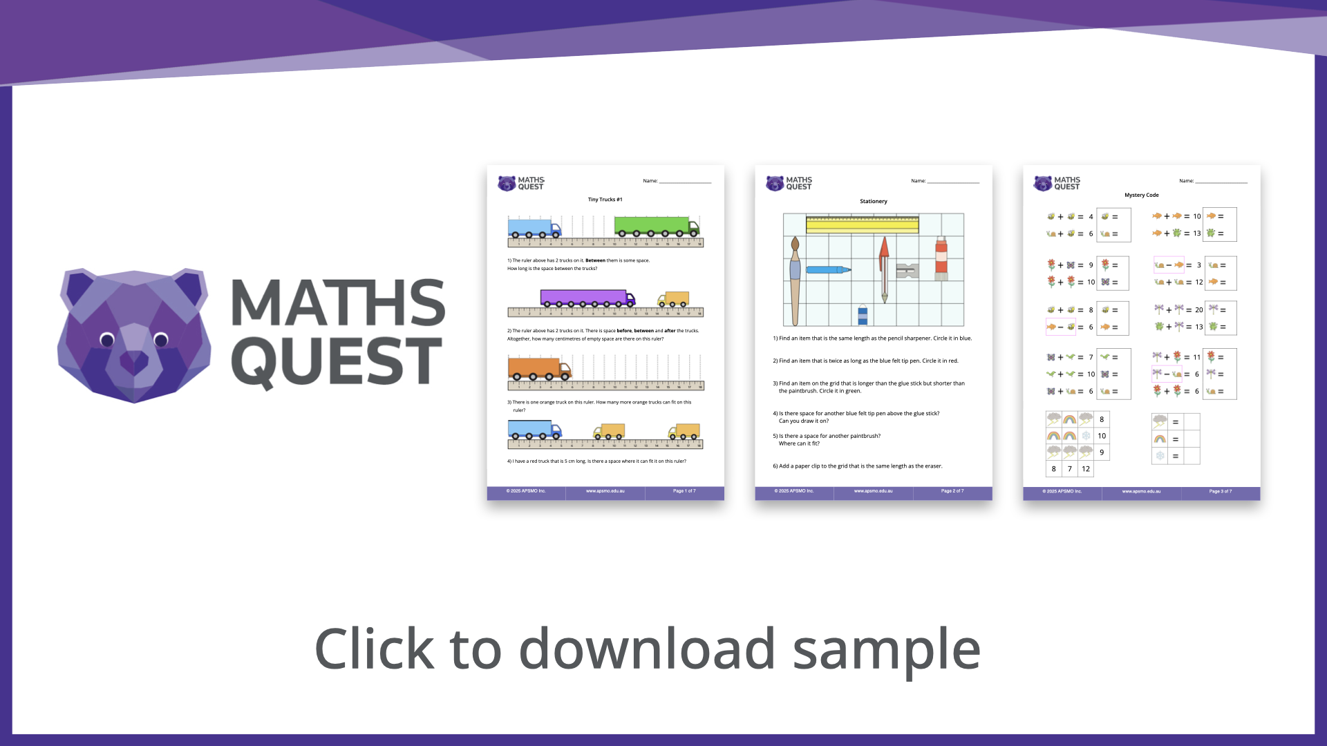 2025 Sample Activities - APSMO