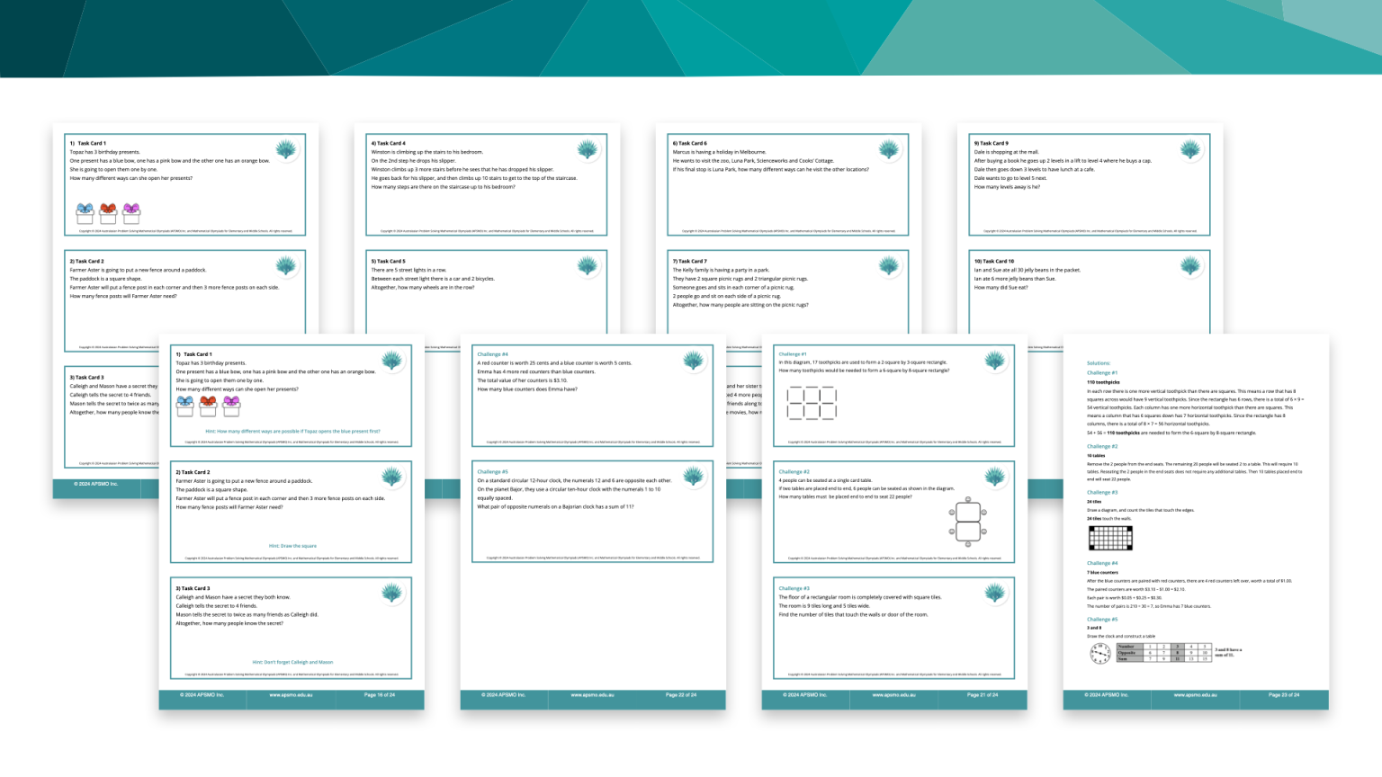 Maths Explorer Sample Pack - APSMO
